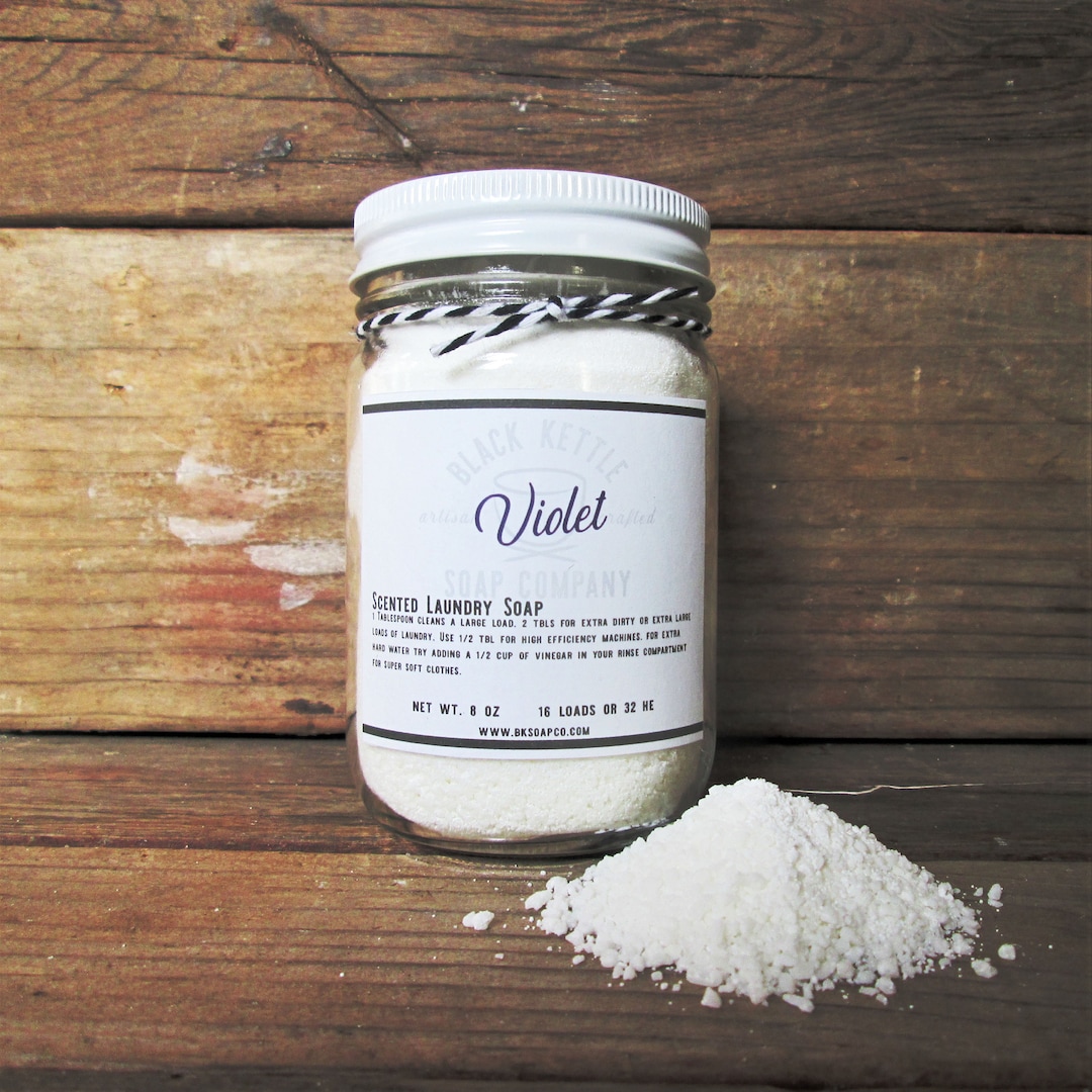 SWEET VIOLET Mason Jar Laundry Soap - Etsy