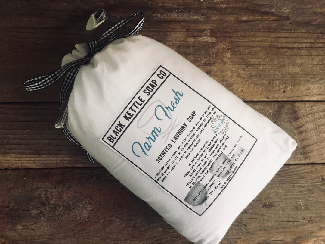 Laundry Soap - FARMHOUSE - 5 Pound Cloth Bag, Borax Free - Etsy
