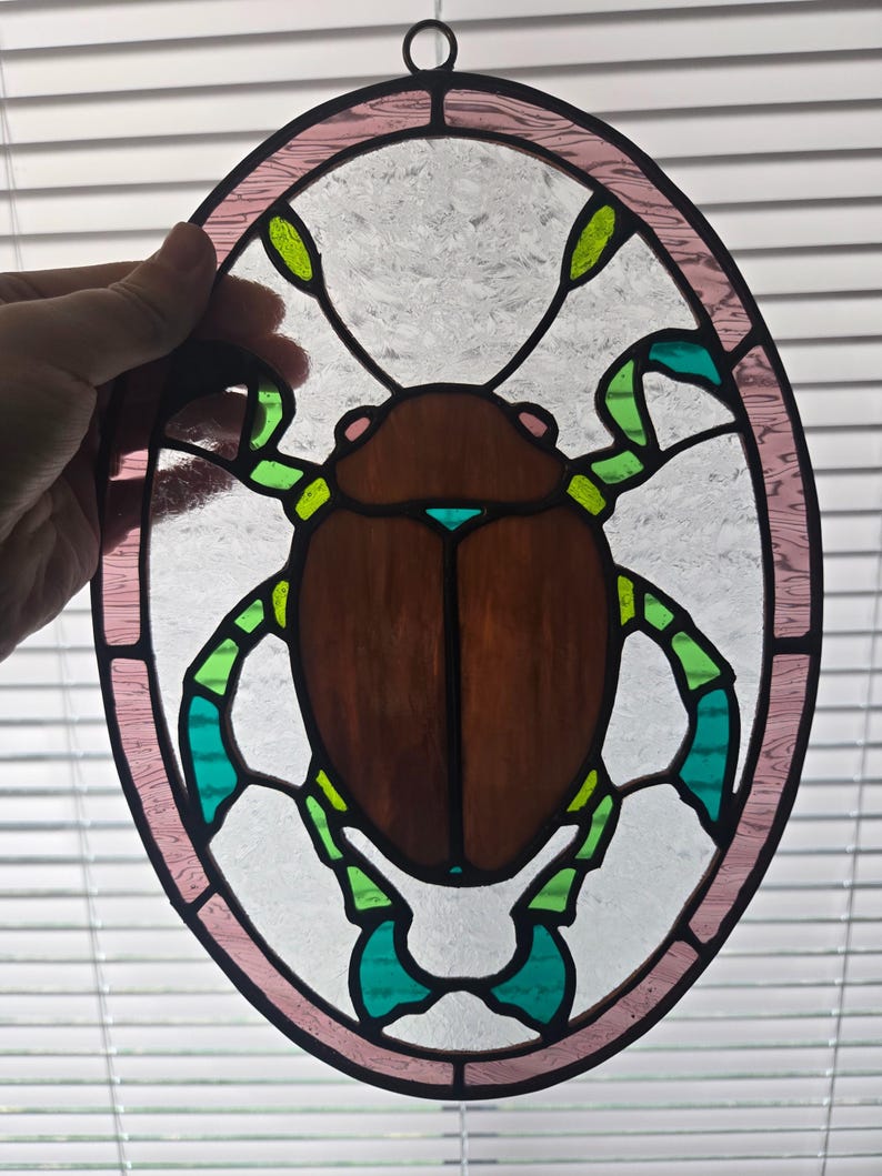 Beetle Stained Glass Pattern, Digital Download - Etsy