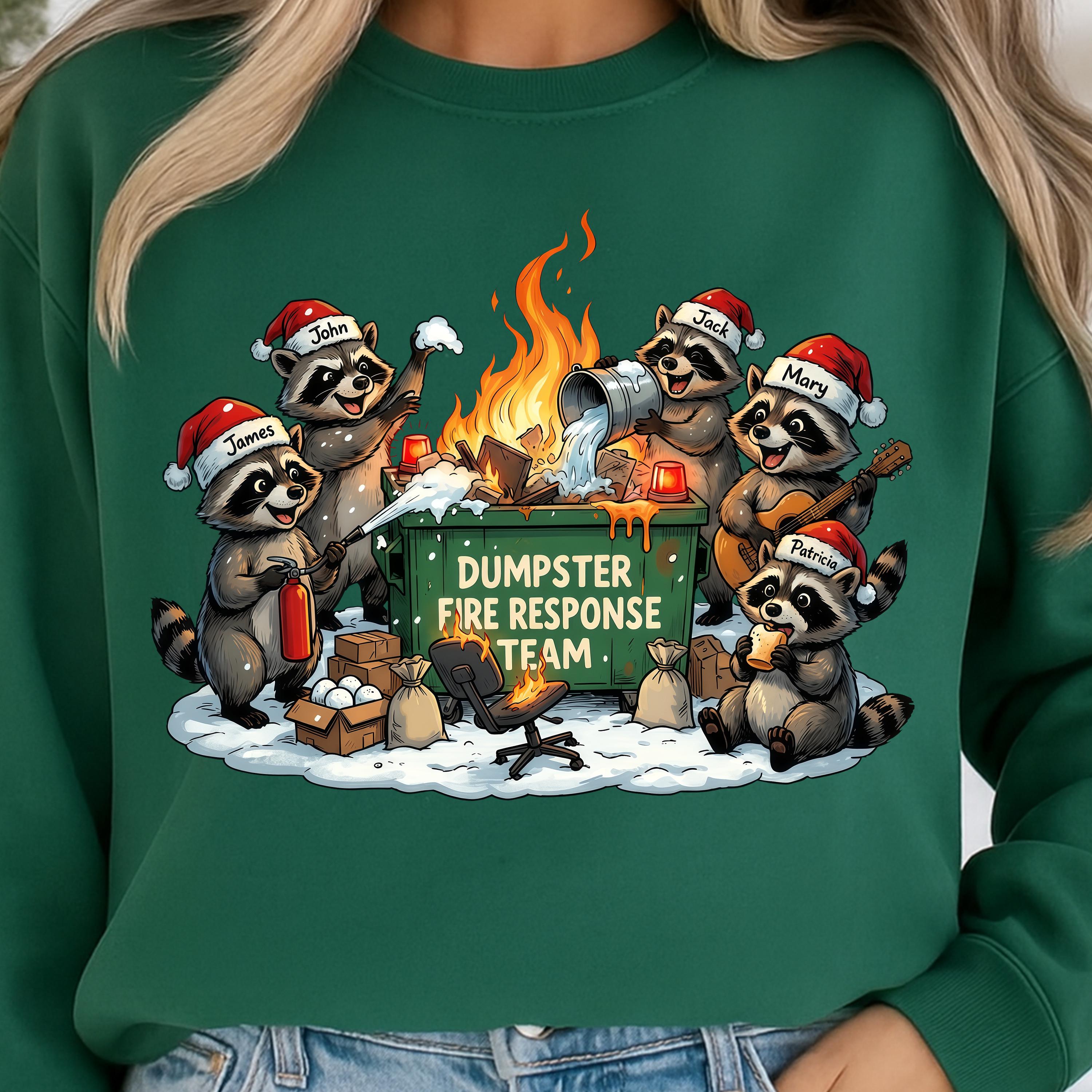 Dumpster Fire Response Team Png, Funny Raccoon Png, Emergency Responder ...
