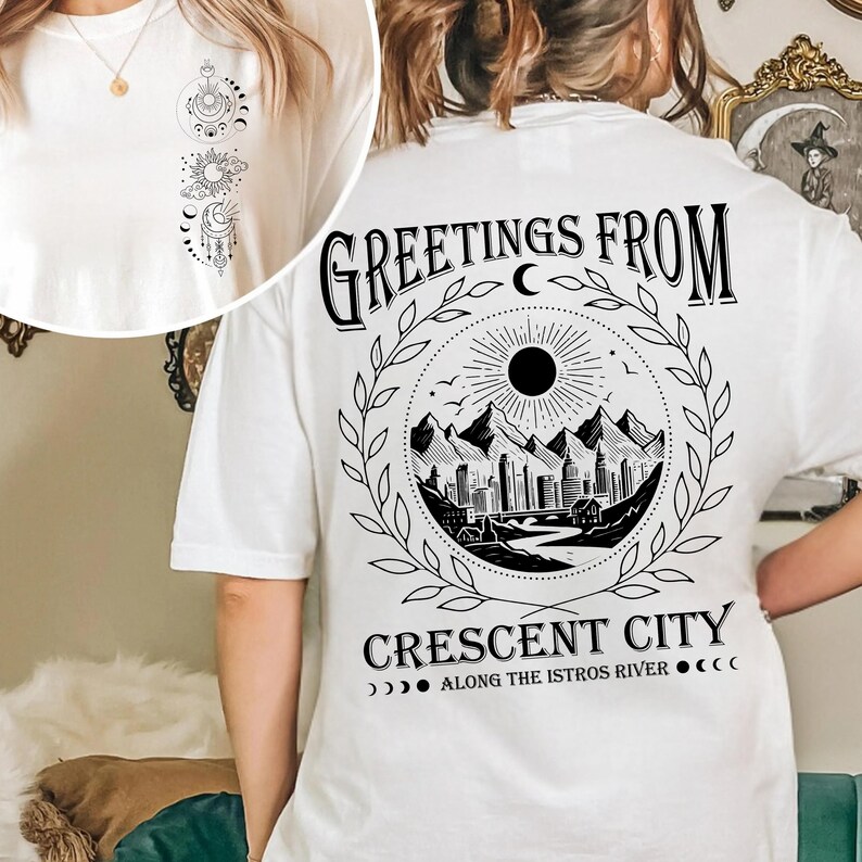 Cresent City Png Svg, Greetings From Crescent City Png, Fantasy Book ...