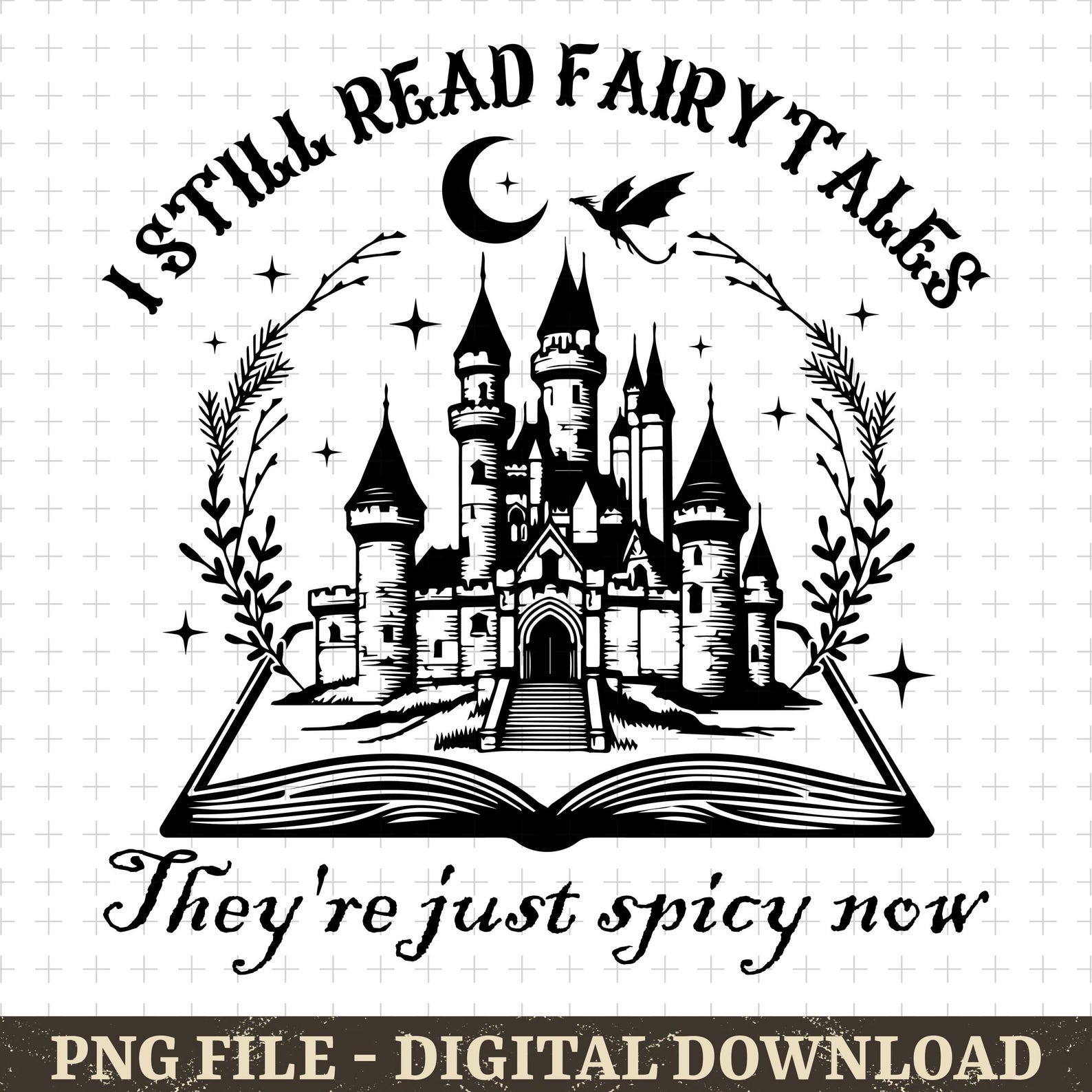 I Still Read Fairytales Books SVG PNG, Retro Bookish Apparel Png ...