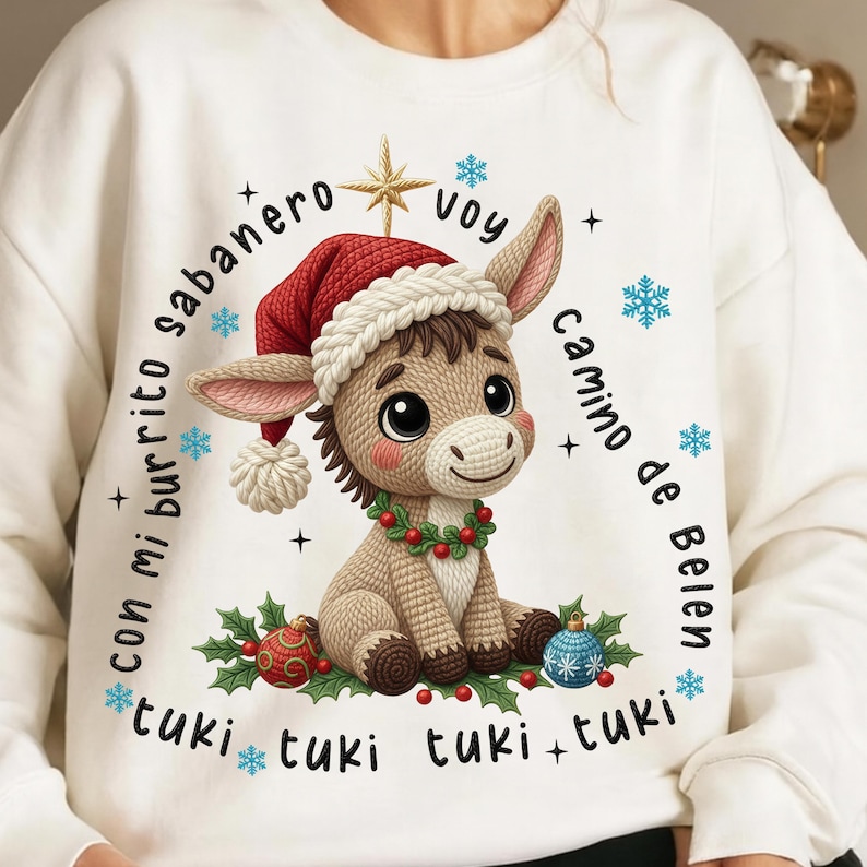 Mi Burrito Sabanero Mexican Latch Hook Yarn Crochet Png, Cute Christmas ...