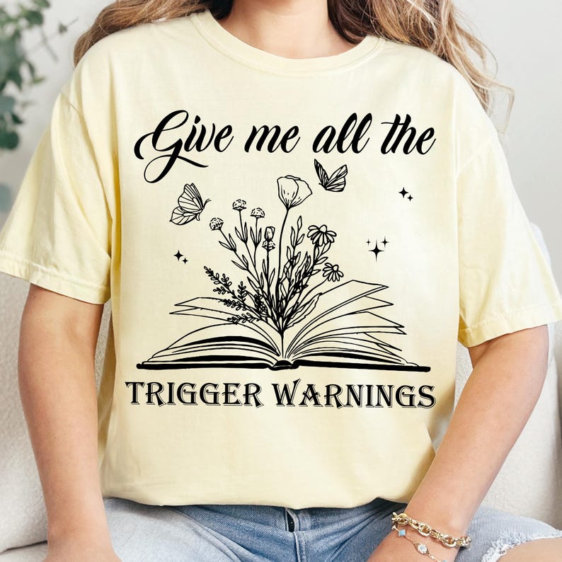 Give Me All the Trigger Warnings SVG PNG, Mental Health Quote Clipart ...