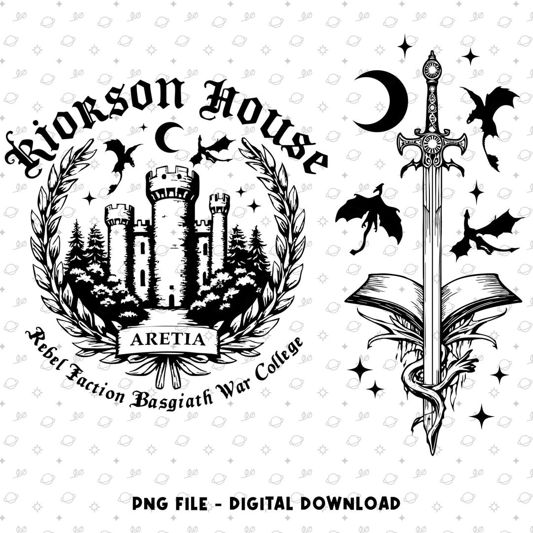 Xaden Riorson House SVG PNG, Iron Flame Shirts Png, Retro Dragon Rider ...