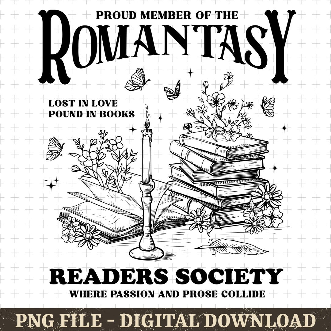 Romantasy Readers Society Svg Png, Romantasy Book Lovers Svg, Trendy ...