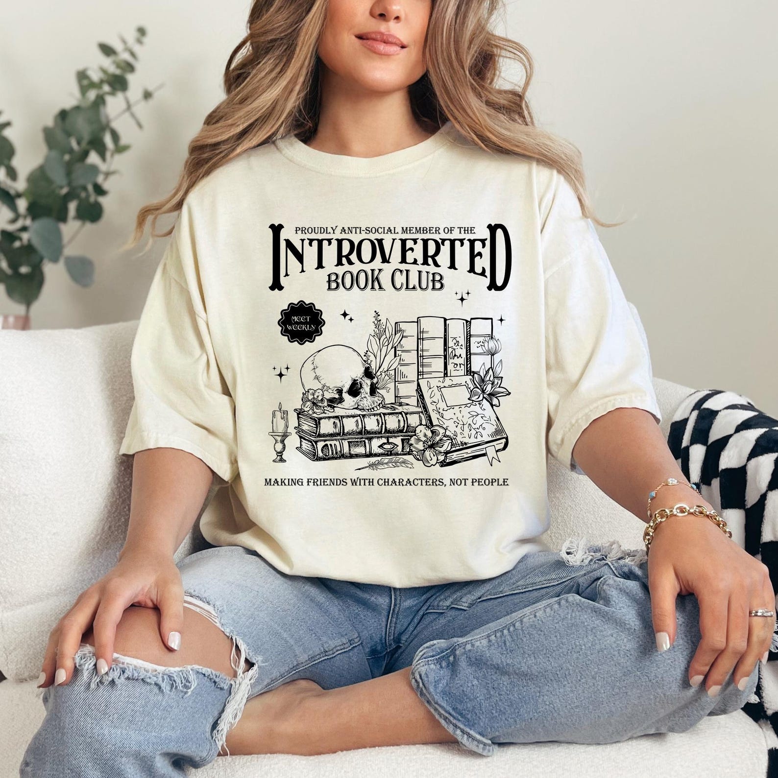 Introverted Book Club PNG, Romance Reader SVG, Book Lover Antisocial ...