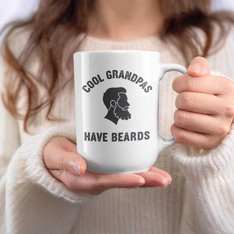 Funny Grandpa Coffee Mug: Cool Beards, Gift Idea - Etsy