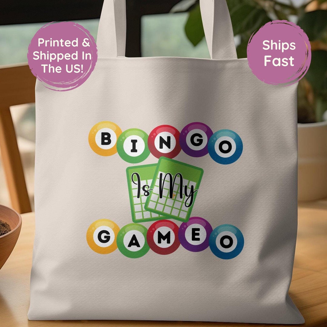 Bingo is My Gameo Tote Bag for Bingo Players Supplies and Game ...