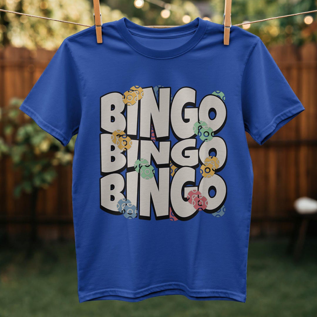 Bingo Bingo Bingo T-shirt Gift for Bingo Players, Funny Bingo Night ...