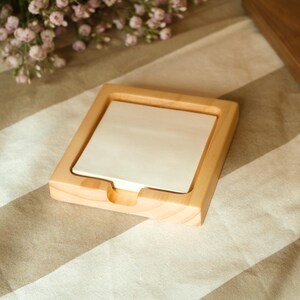Sticky Note Holder, Handcrafted Wooden Post-it Holder, Post It Desk ...