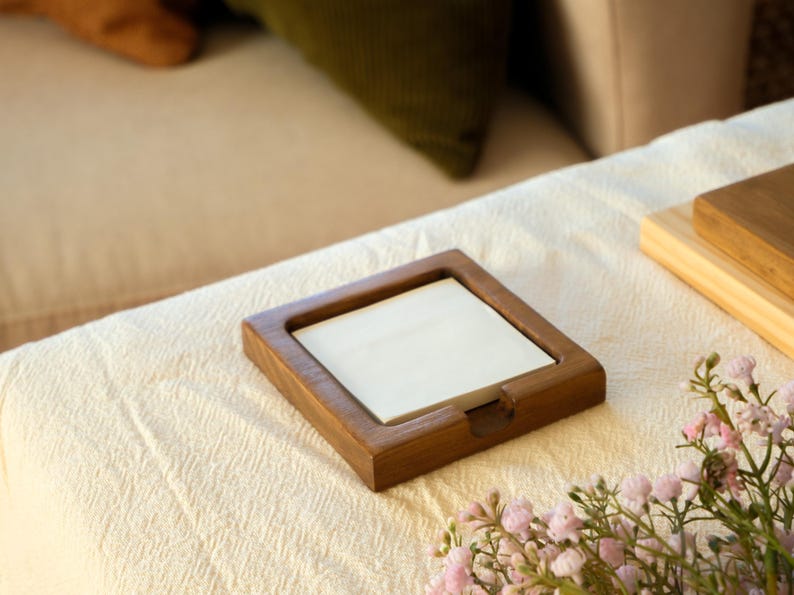 Sticky Note Holder, Handcrafted Wooden Post-it Holder, Post It Desk ...