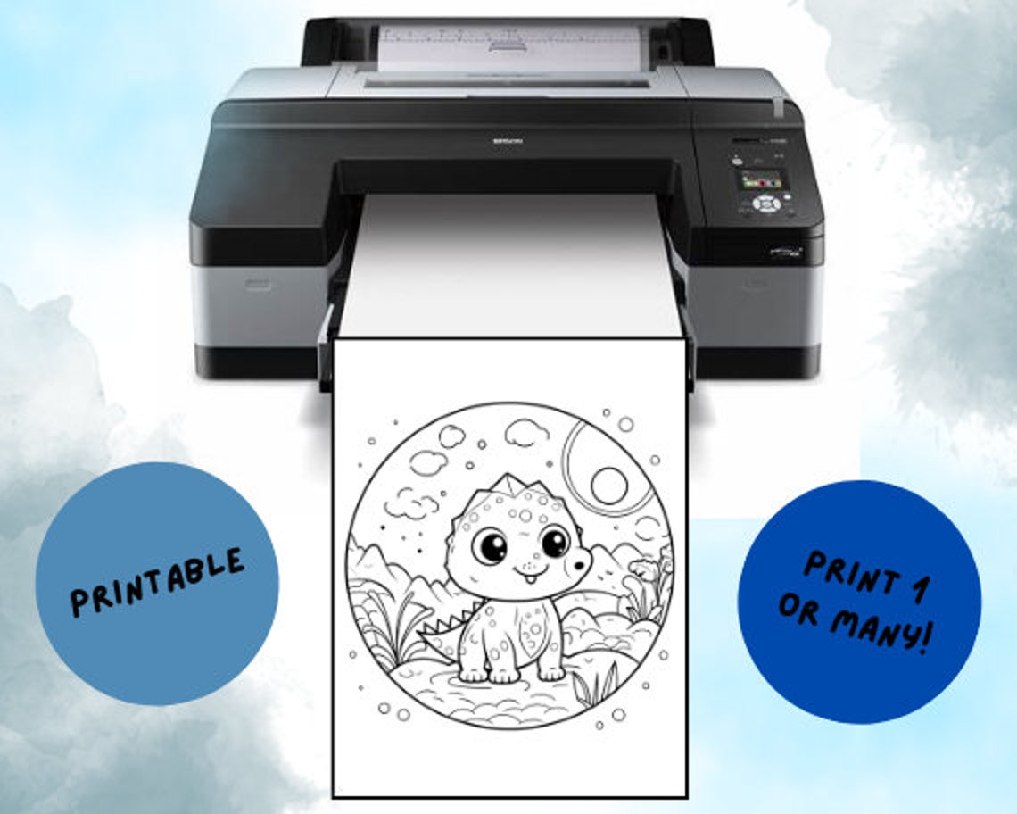 Dinosaur Coloring Pages for Kids, Toddlers, Preschoolers, Coloring ...