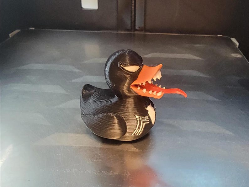 Venom Duck Figurine – 3D Printed Marvel Fan Art Collectible - Etsy