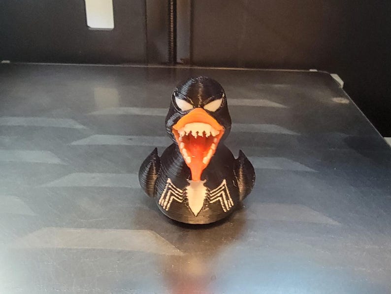 Venom Duck Figurine – 3D Printed Marvel Fan Art Collectible - Etsy