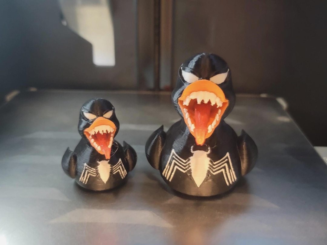 Venom Duck Figurine – 3D Printed Marvel Fan Art Collectible - Etsy
