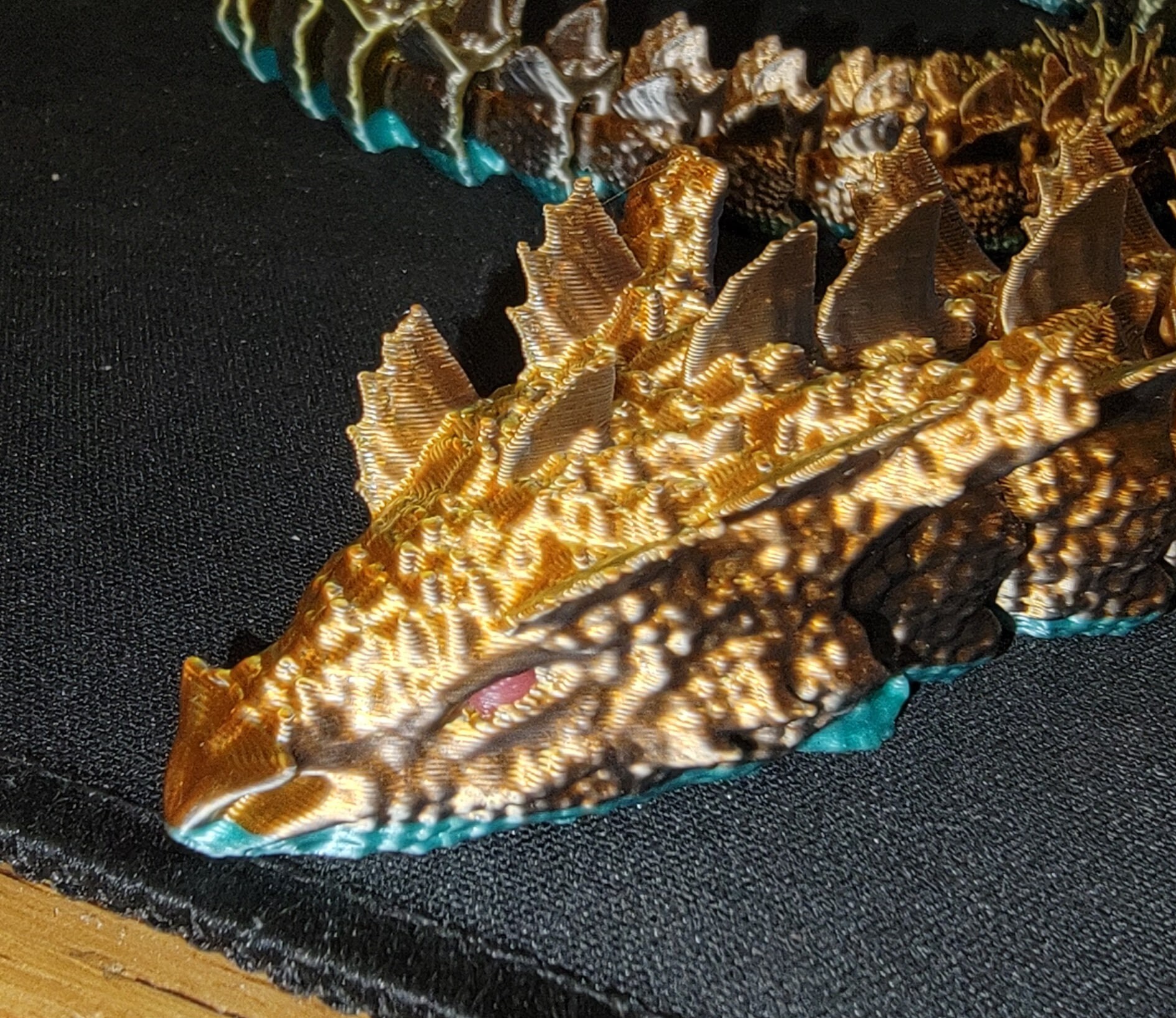 Aquatic Dragon Fidget Toy 3D Printed Fidget Fun articulated ...