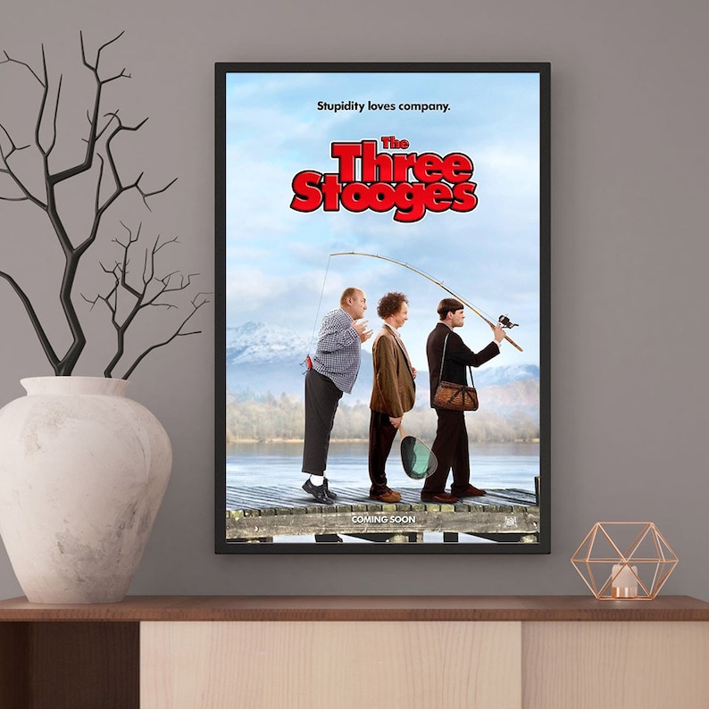 The Three Stooges Movie Poster Film Fan Collectibles Canvas Home Decor ...