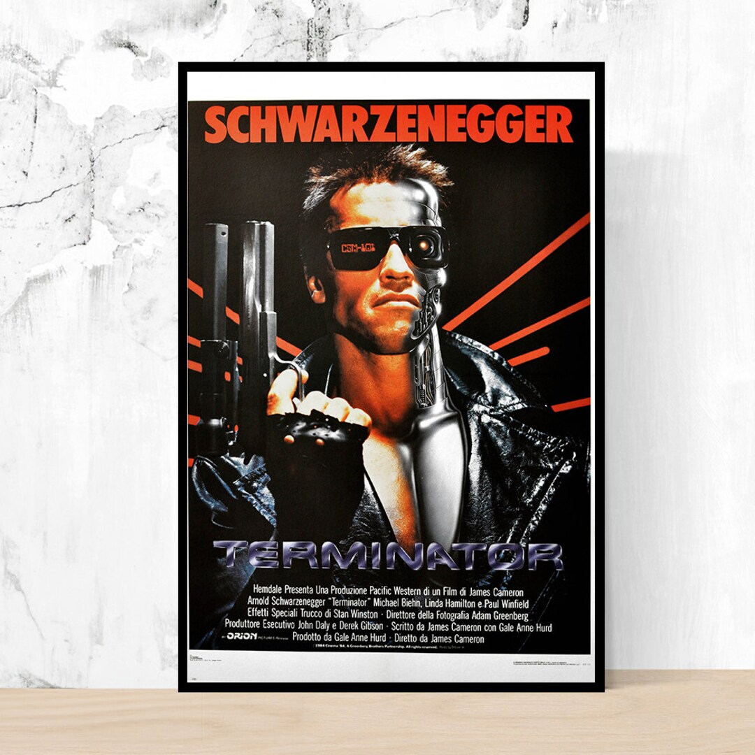 The Terminator Movie Poster Film Fan Collectibles Canvas Home Decor ...