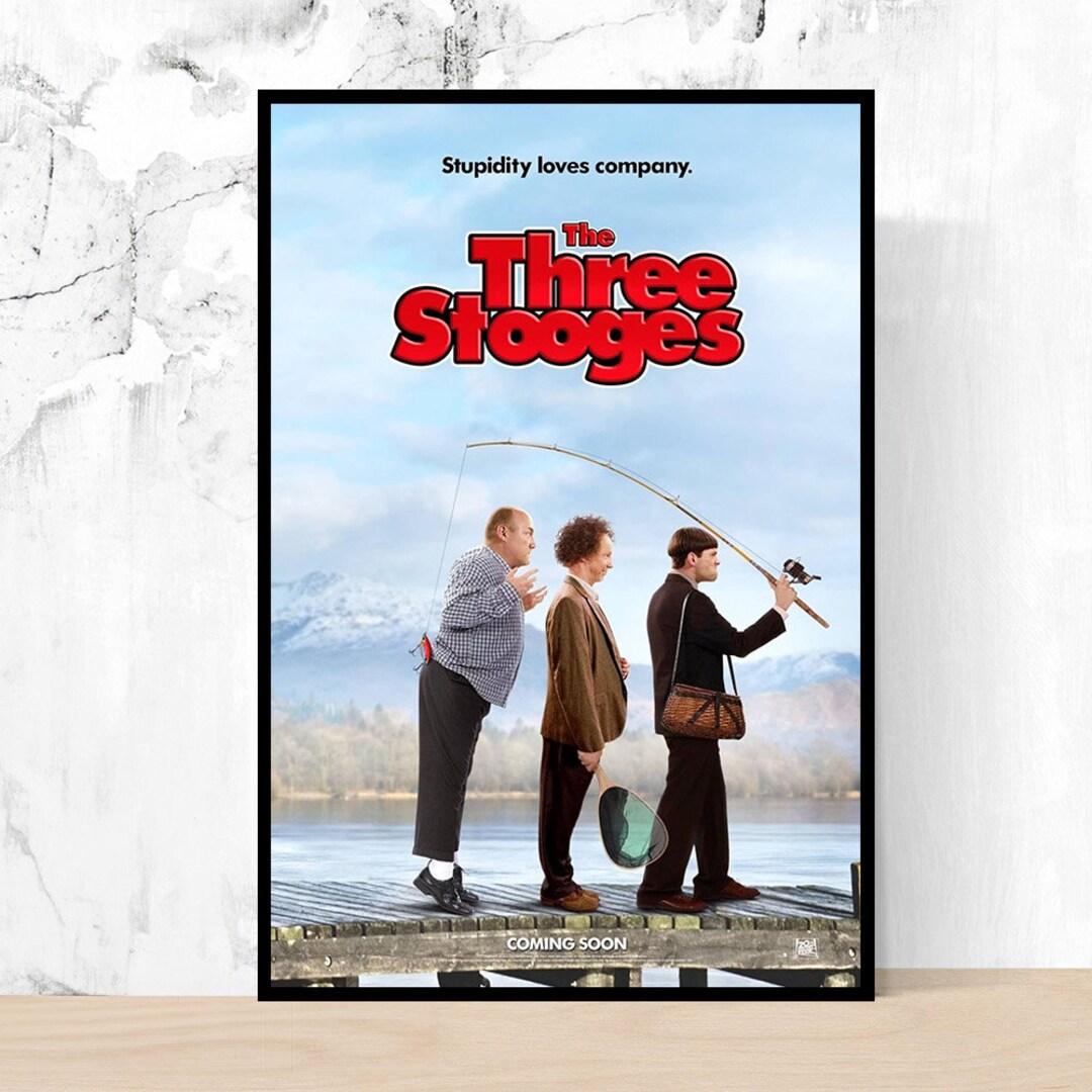 The Three Stooges Movie Poster Film Fan Collectibles Canvas Home Decor ...
