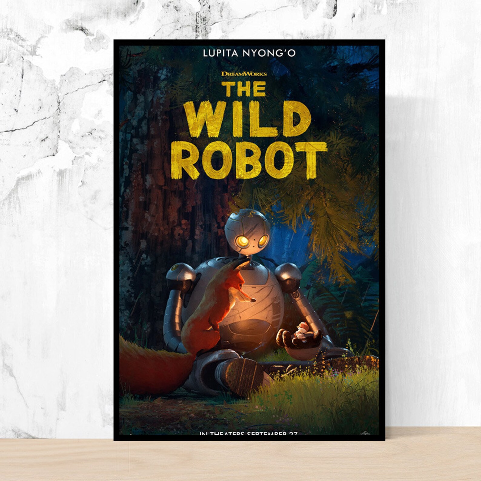 The Wild Robot Movie Poster Film Fan Collectibles Canvas Home Decor ...