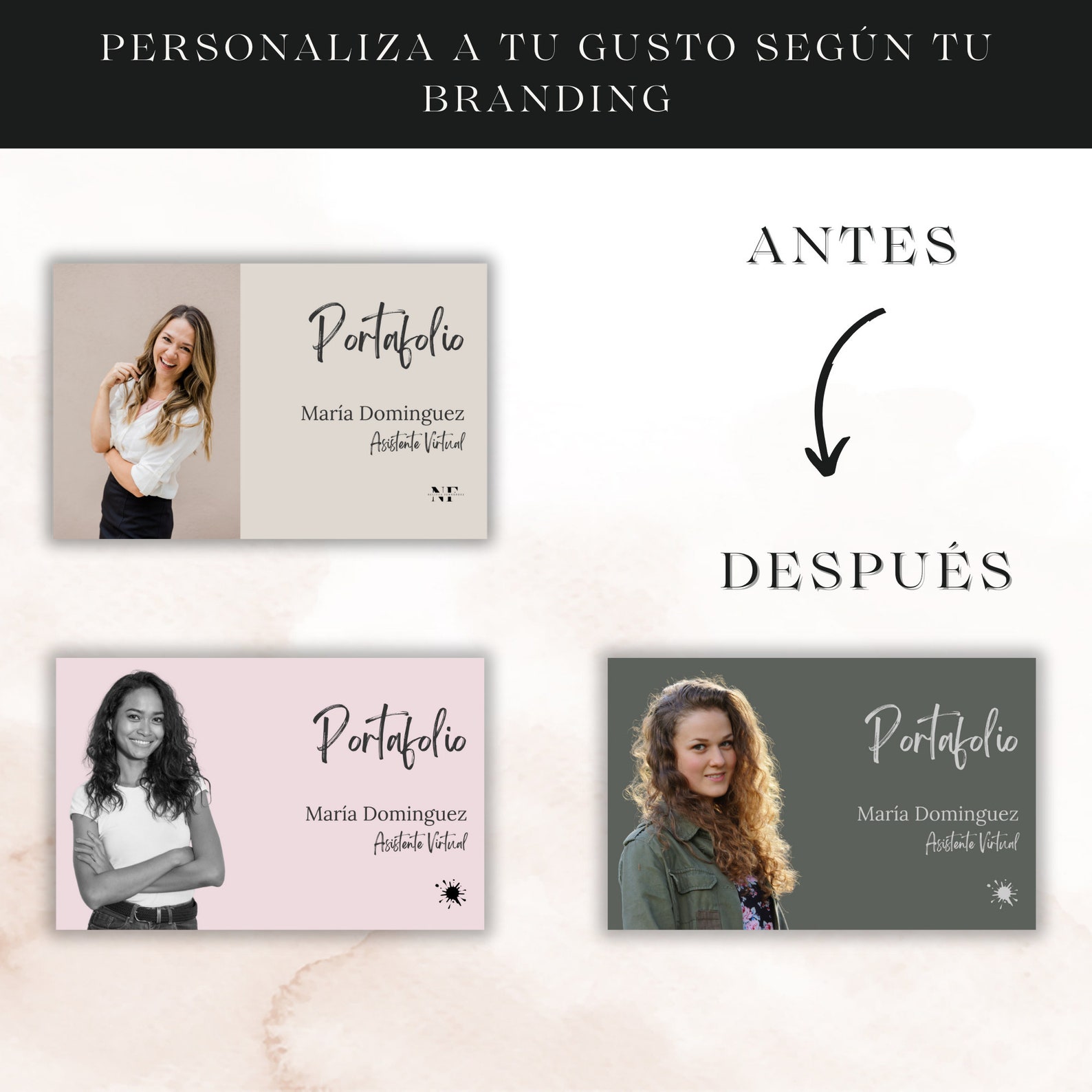 Plantilla De Portafolio Para Asistente Virtual Editable En Canva ...