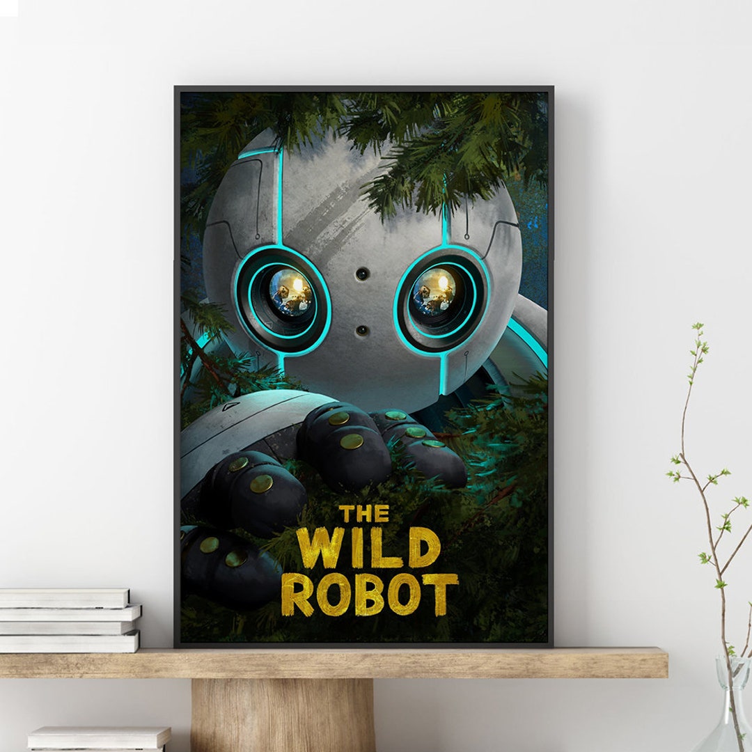 Wild Robot Movie Posters, Canvas Poster Printing, Art Printing, Home ...