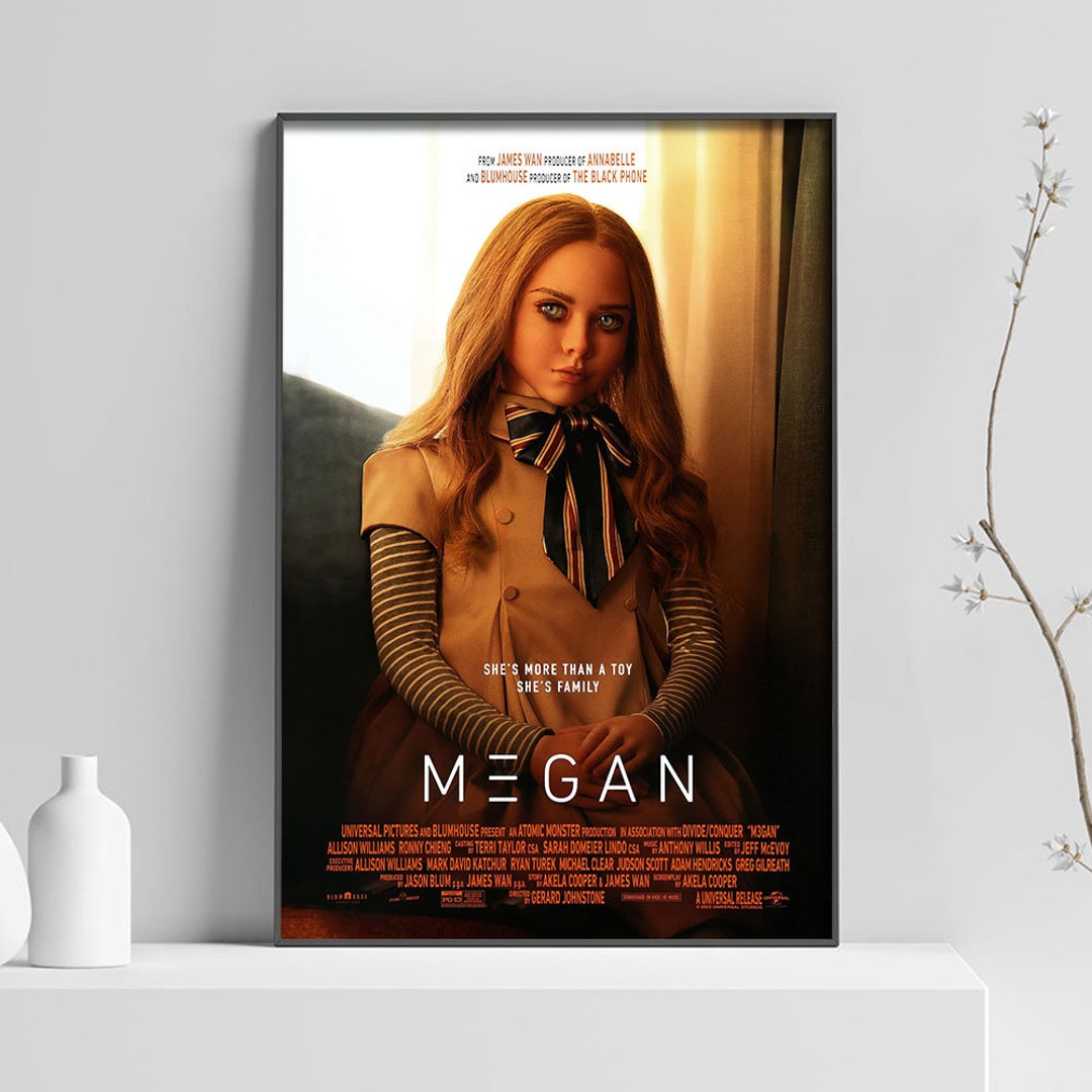 M3GAN Movie Poster, Wall Art, Classic Film Poster, Canvas Print, Home ...