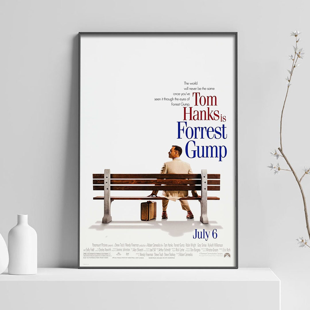 Forrest Gump Movie Poster, Wall Art, Classic Film Poster, Canvas Print ...