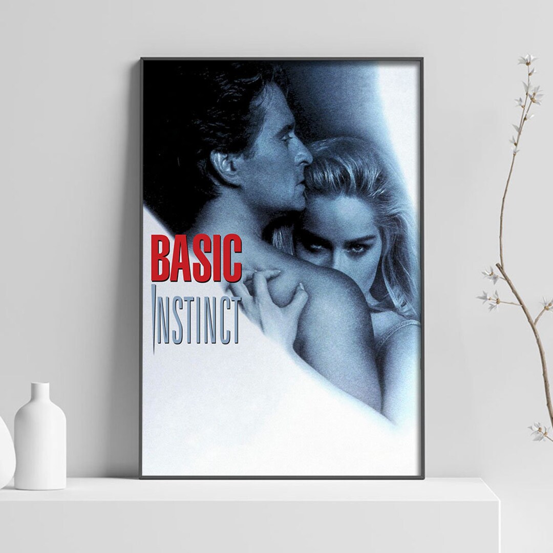 Basic Instinct Movie Poster, Wall Art, Classic Film Poster, Canvas Print, Home Decor, Unframed ...