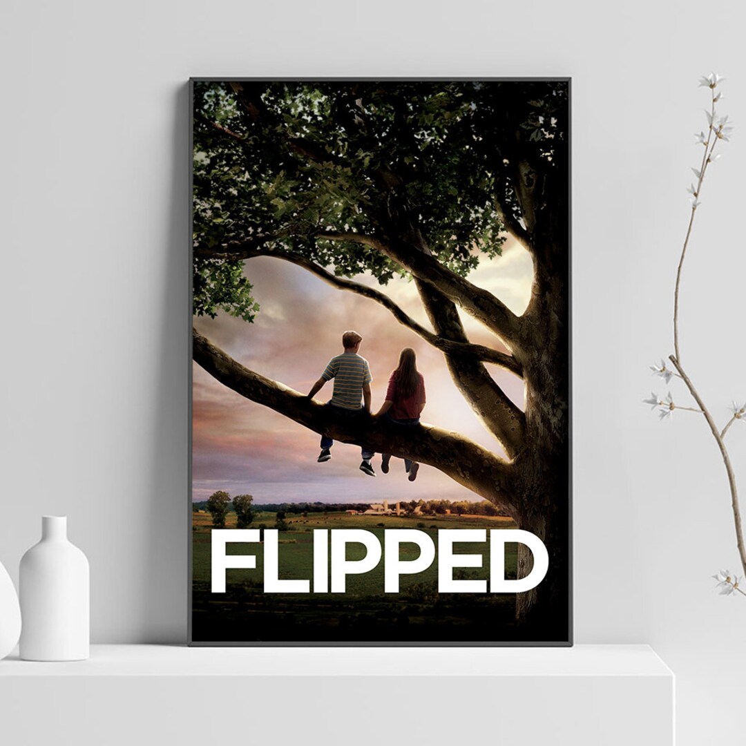 Flipped Movie Poster, Wall Art, Classic Film Poster, Canvas Print, Home ...
