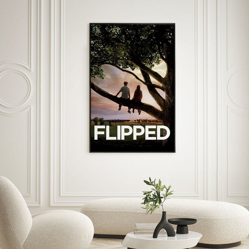 Flipped Movie Poster, Wall Art, Classic Film Poster, Canvas Print, Home ...