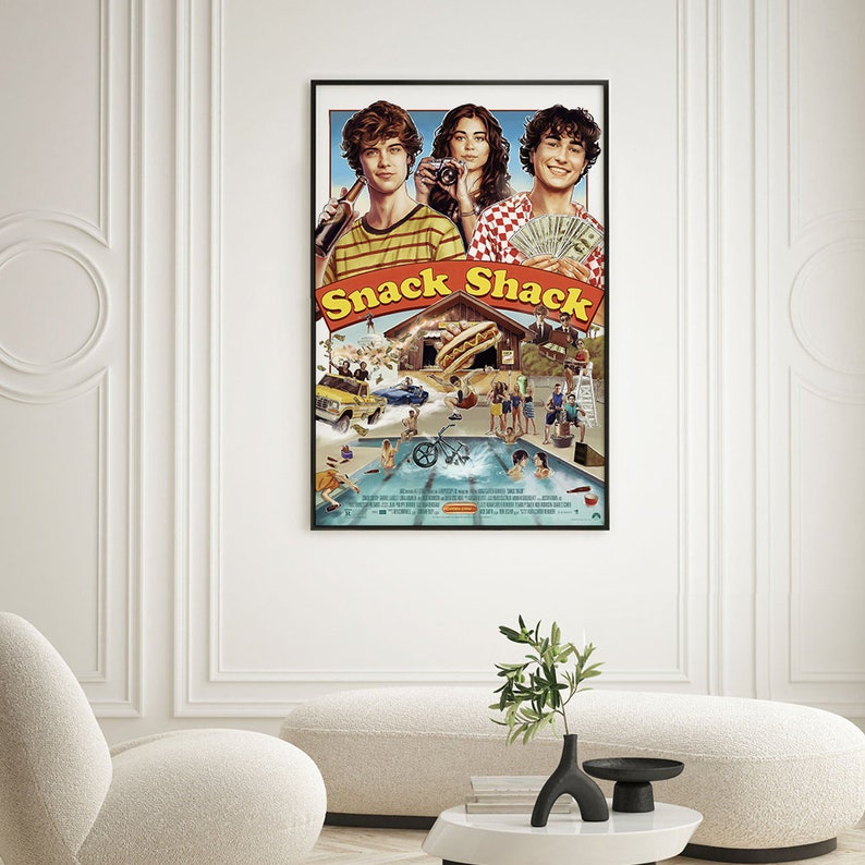 Snack Shack Movie Poster, Wall Art, Classic Film Poster, Canvas Print ...
