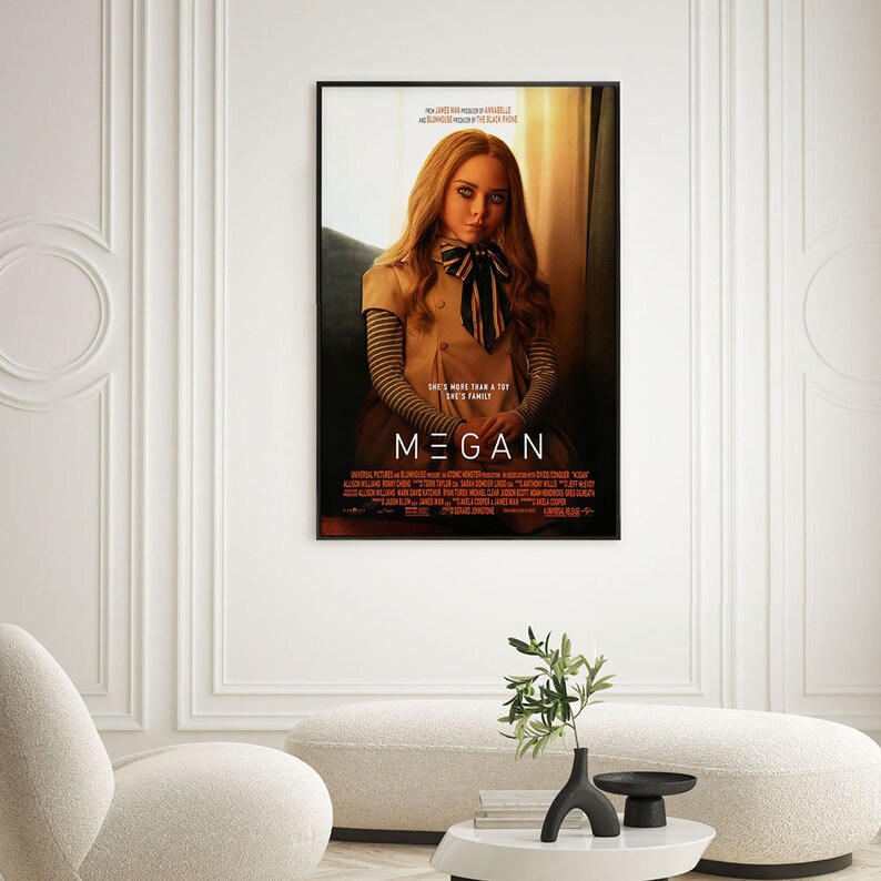 M3GAN Movie Poster, Wall Art, Classic Film Poster, Canvas Print, Home ...