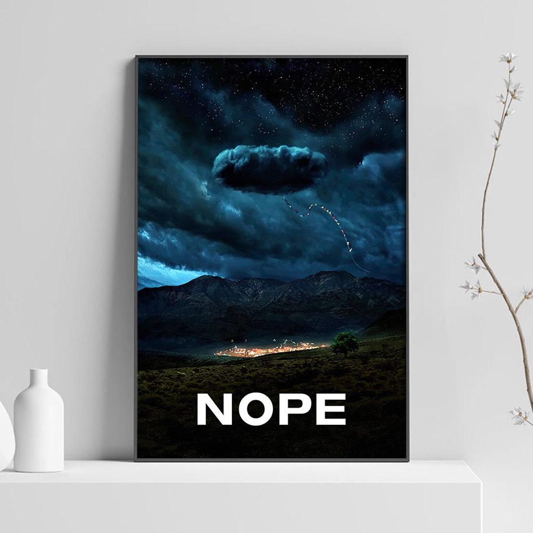 NOPE Movie Poster, Wall Art, Classic Film Poster, Canvas Print, Home Decor, Unframed Poster ...