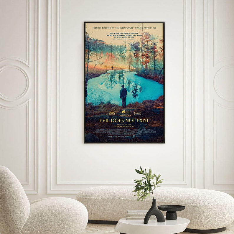 Evil Does Not Exist Movie Poster, Wall Art, Classic Film Poster, Canvas Print, Home Decor ...