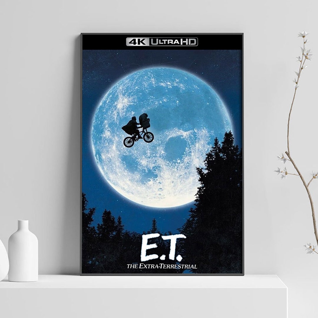 E.T. the Extra-terrestrial Movie Poster, Wall Art, Classic Film Poster ...