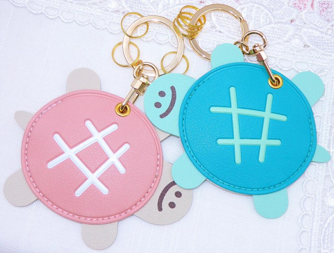 Cute AirTag Holder Turtle Tortoise Keychain Handmade - Etsy