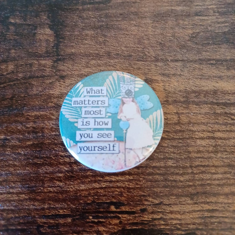Set of 4 Positive Affirmation Buttons or Magnets - Etsy