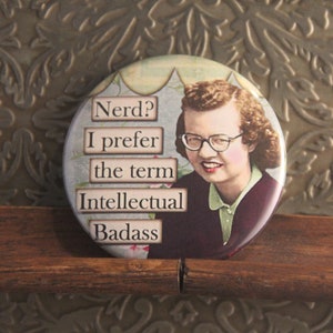 Set of 5 Nerdy Girls Magnets, Pins, Mirrors, Key Rings - Etsy
