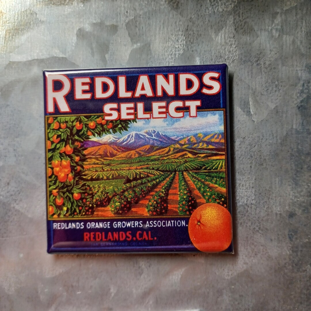 Redlands Select Orange Crate Label Magnet - Etsy