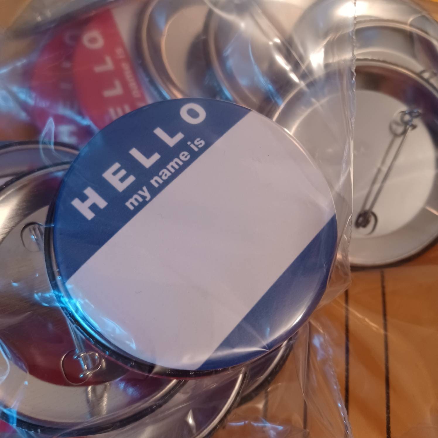 Reusable Name Tag Buttons 2.25" - Etsy