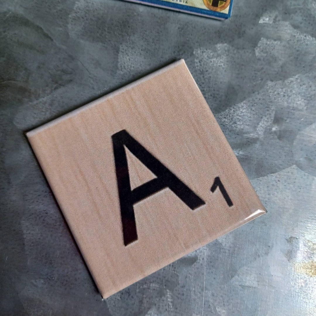Square Magnet 2x2 Inches With Scrabble Letter - Etsy