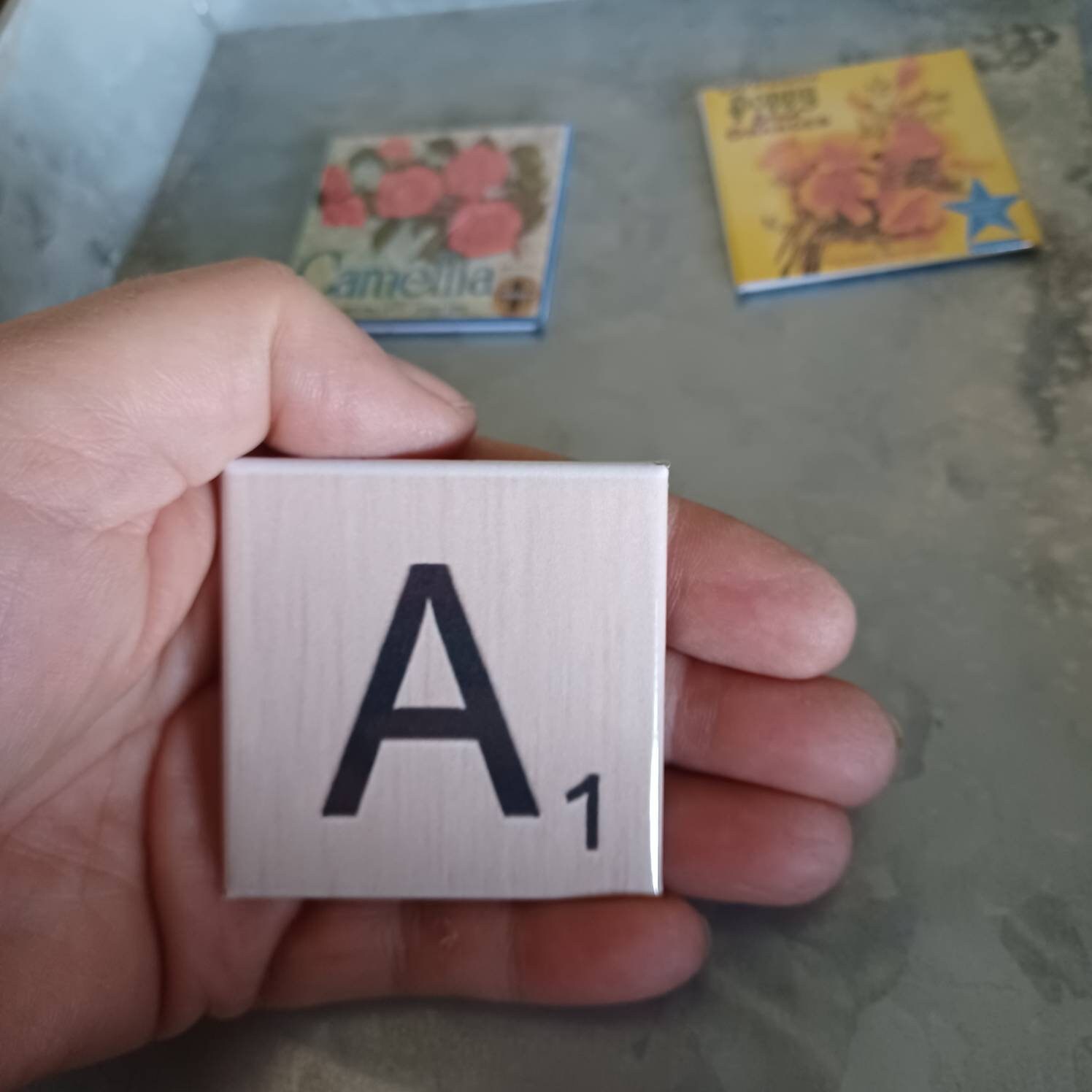 Square Magnet 2x2 Inches With Scrabble Letter - Etsy