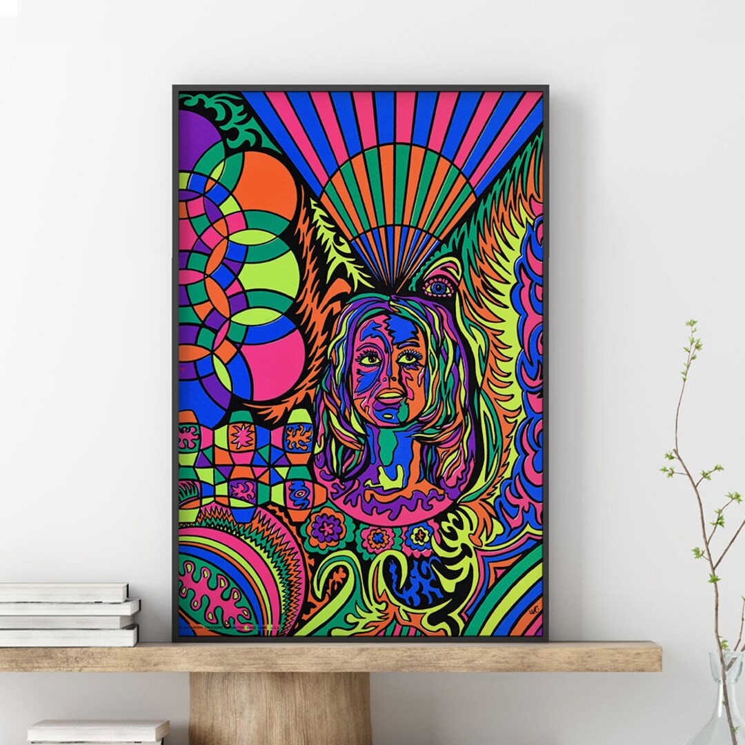 Vintage 1970 NOS Black Light Posters, Art Prints, Home Decor, Wall Art ...