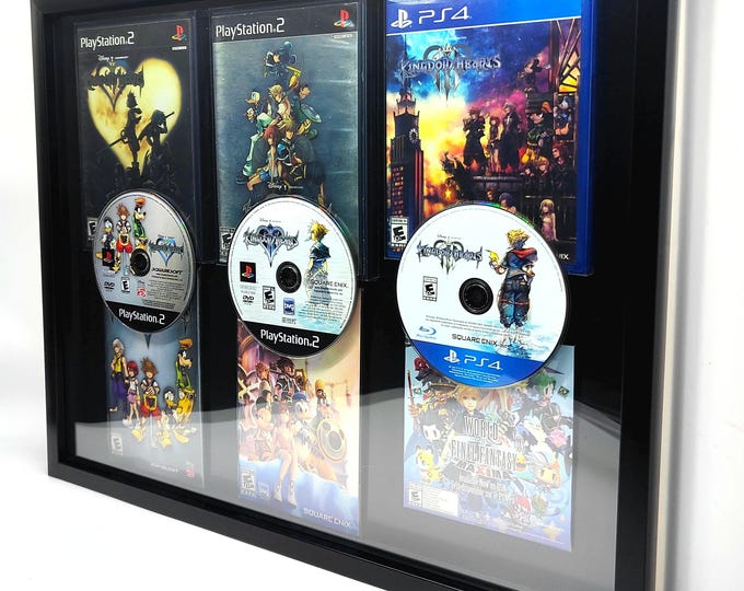 Kingdom Hearts 1 2 3 Collection Playstation PS2 PS4 Framed Retro JRPG Videogame Wall Art Arcade ...