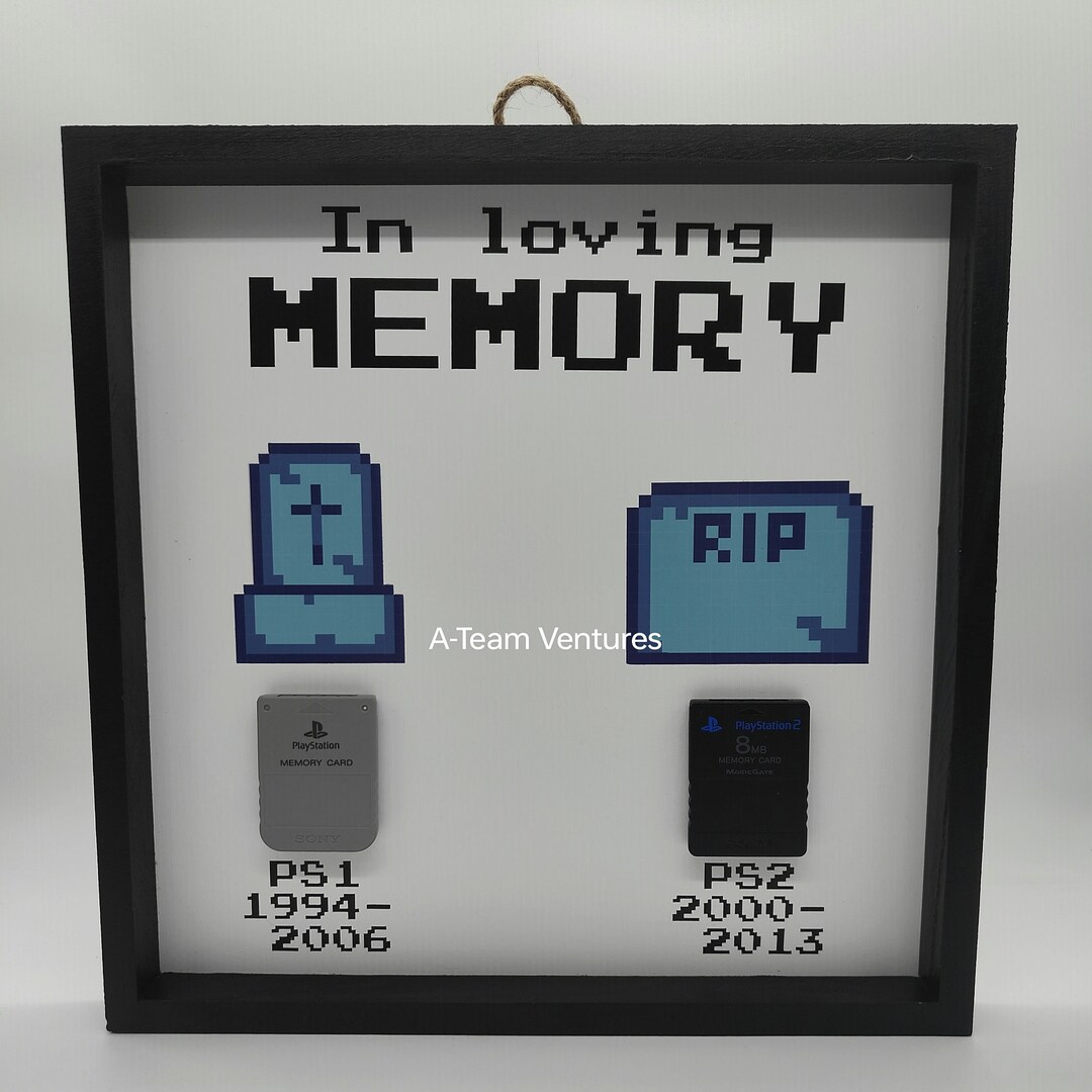 In Loving Memory Playstation PS1 PS2 Memory Card Display Retro Video ...