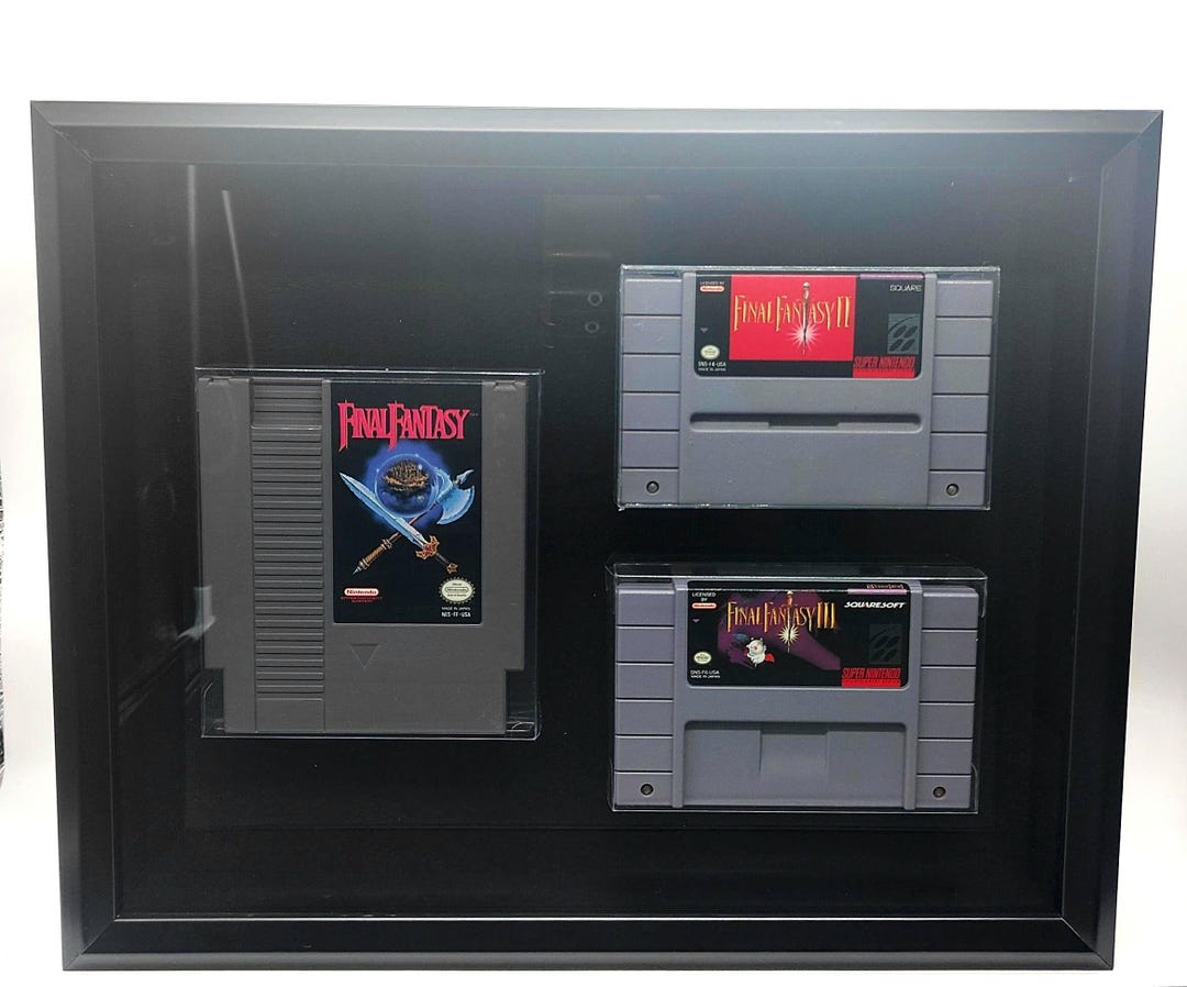 Final Fantasy 1-3 FF1 FF2 FF3 US Release Framed Retro Jrpg NES SNES ...