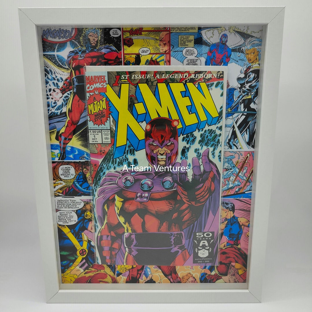 X-men #1 (cover D Magneto Variant) (1991) - Framed Comic Book Decoupage ...