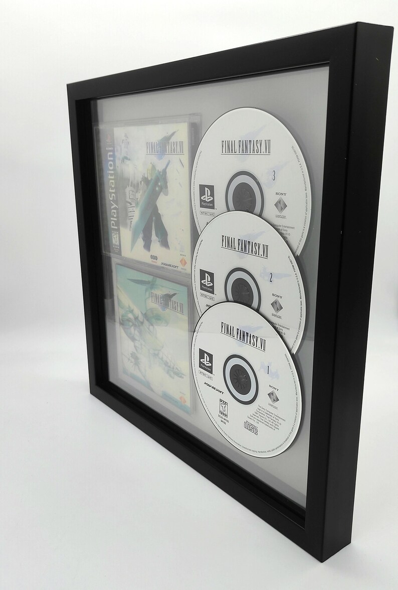 Final Fantasy 7 FF7 PS1 Framed 12x12 Video Game Shadowbox W/ Case ...